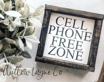 No Phone Zone Sign | Etsy