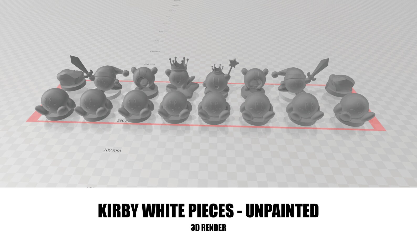 Kirby Chess Set 3D Printed - Etsy Canada