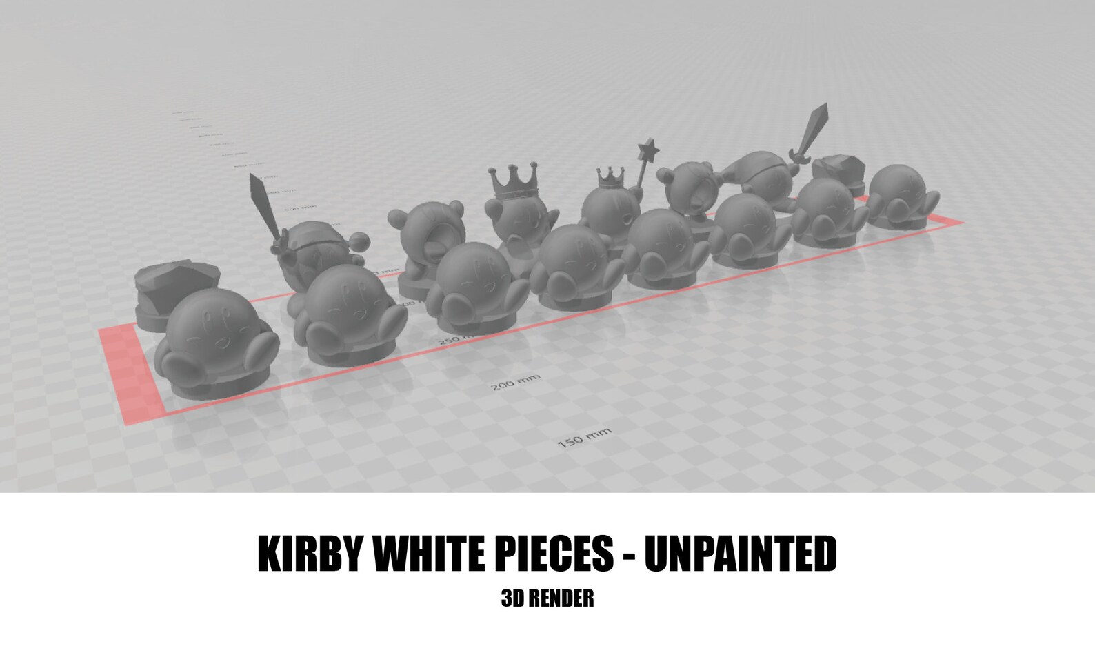 Kirby Chess Set 3D Printed - Etsy Canada