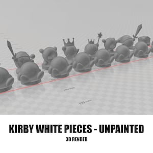 Kirby Chess Set STL Files: 3D Printed Game - Etsy