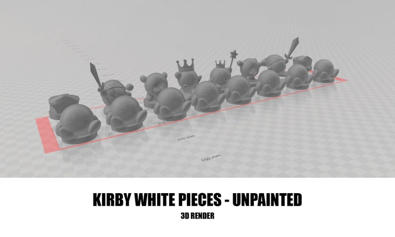 Kirby Chess Set STL Files: 3D Printed Game - Etsy