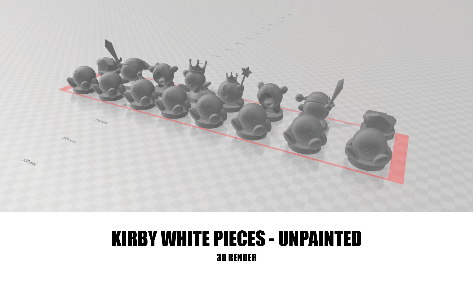 Kirby Chess Set 3D Printed - Etsy Canada
