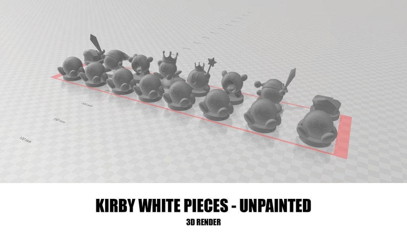 Kirby Chess Set STL Files: 3D Printed Game - Etsy
