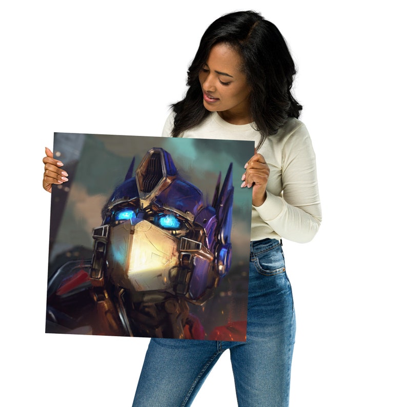 Optimus Prime Poster, Transformers Poster, Optimus Prime Painting ...