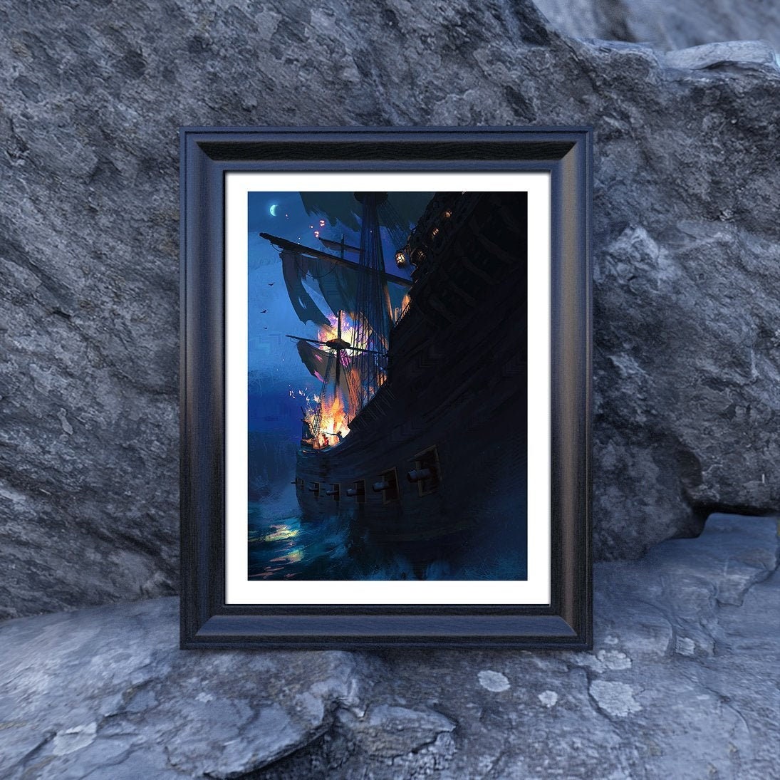 Pirate Ship Print Pirate Poster Pirate Art Pirate Print - Etsy