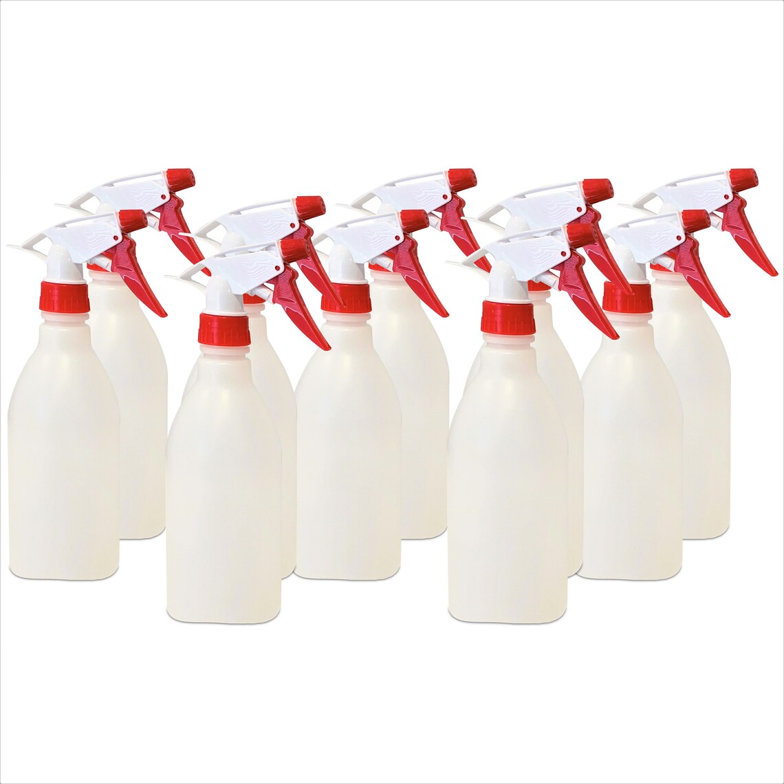 16 Oz Plastic Spray Bottles 10 per Pack Leak Proof Adjustable Spray ...