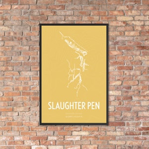Slaughter Pen - Mountain Bike Trail System Map Poster - Bentonville ...