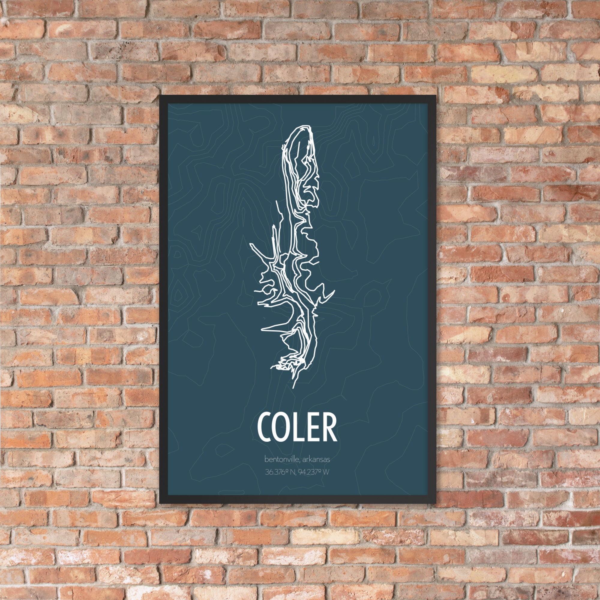 Coler Mountain Bike Preserve - Trail System Map Poster - Bentonville ...