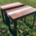 Walnut and Epoxy End Table, Side Table, Coffee Table, River Table other ...