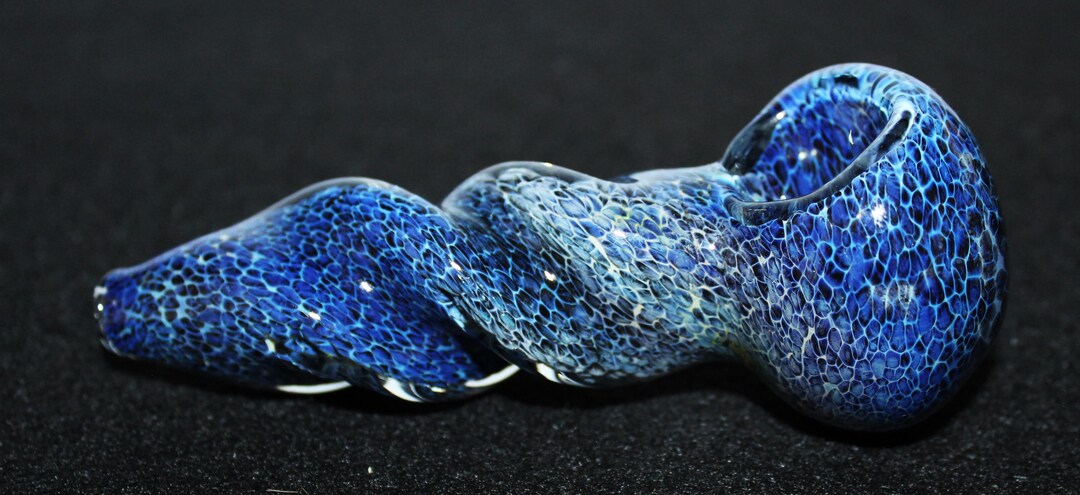 4" SUPER LEOPARD TWIST Unicorn Stem Twisted Tobacco Smoking Glass Pipe ...