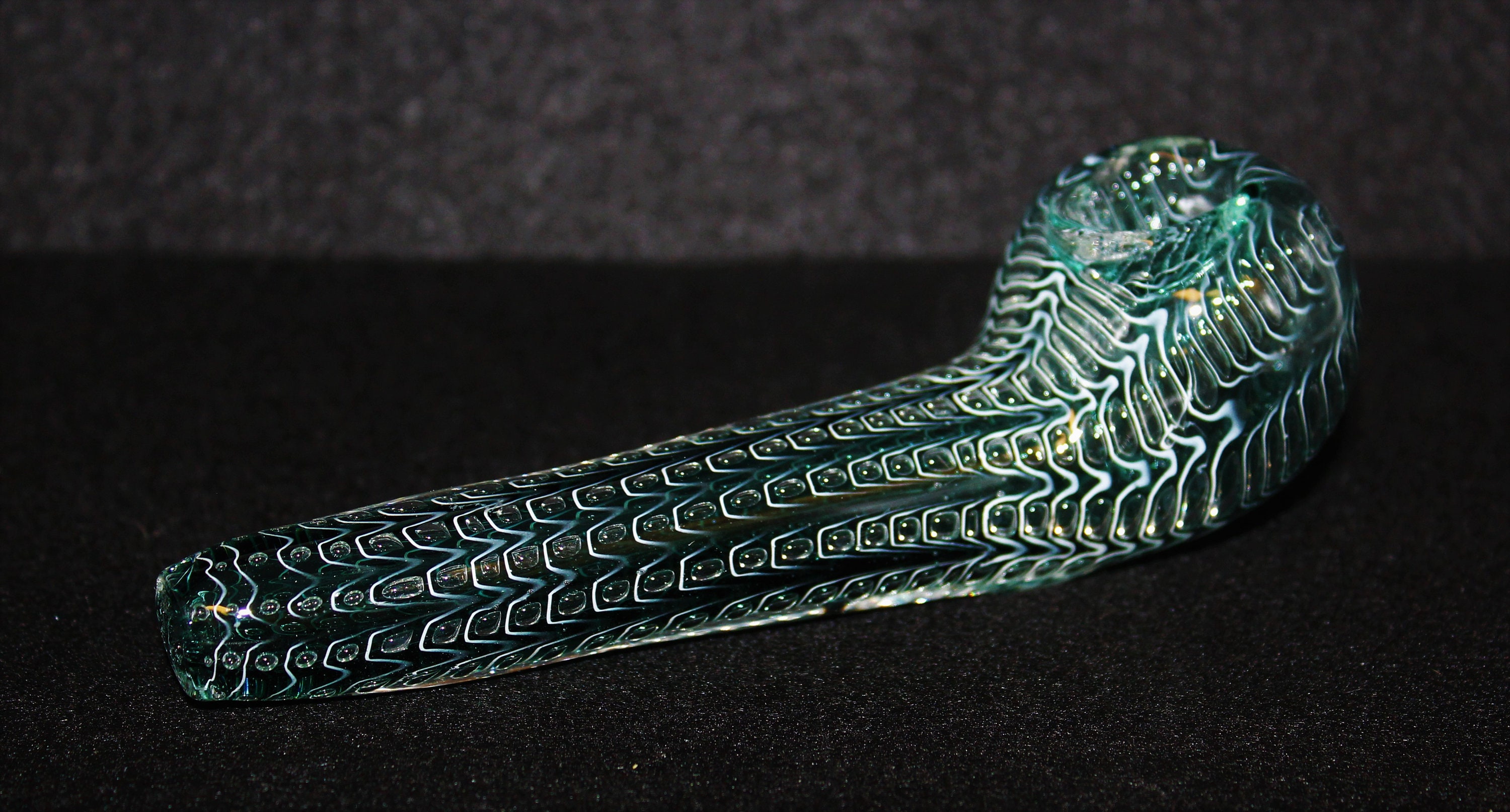 5" LOW PROFILE 'LOCKER Sherlock Tobacco Smoking Glass Pipe Scalloped ...