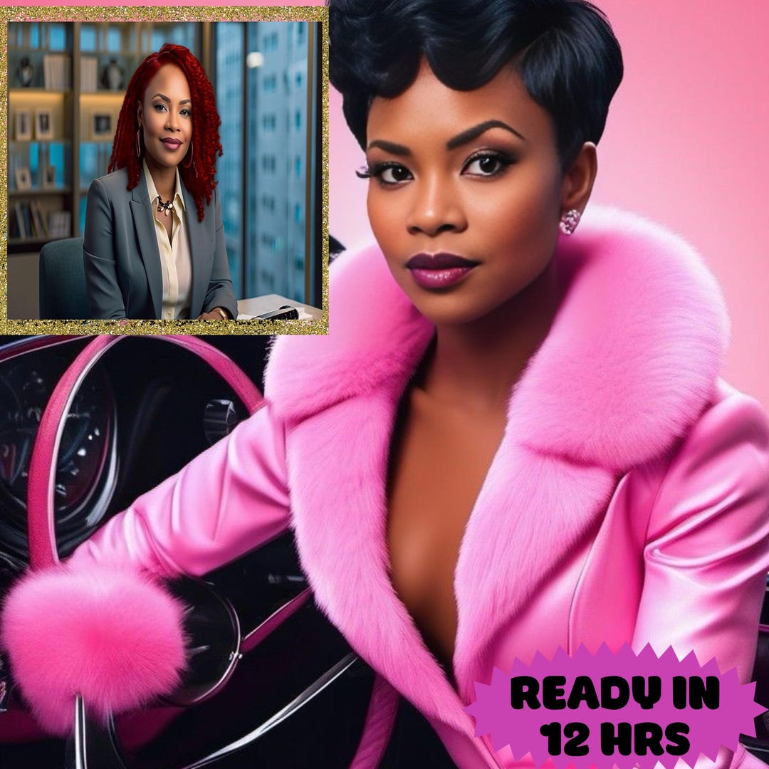 10 Pink Luxe Diva – Hot Babe Digital Portrait, Glamorous AI Art, Fashion Icon Aesthetic" Hot ...