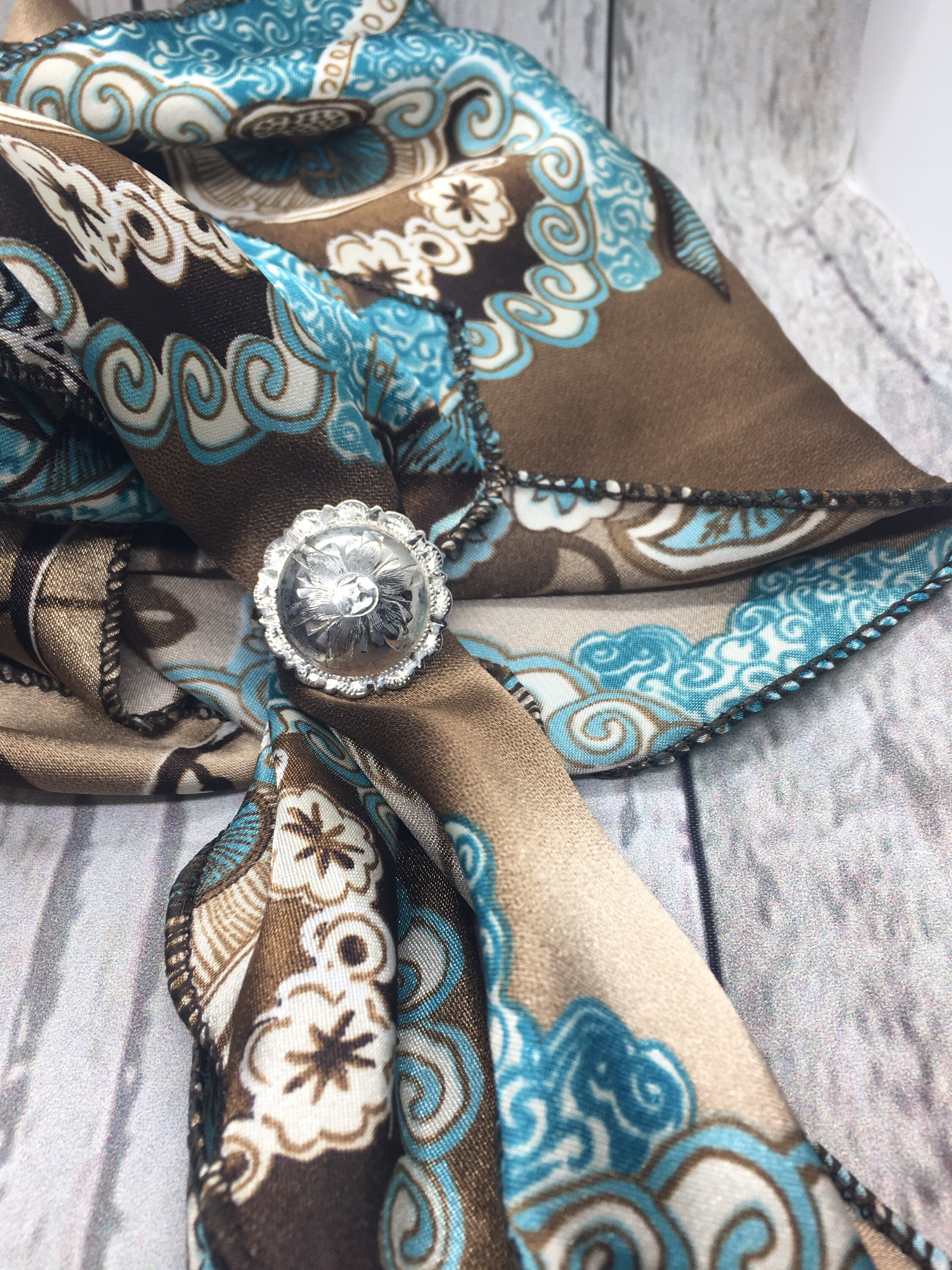 Concho Wild Rag Scarf Slide - Etsy