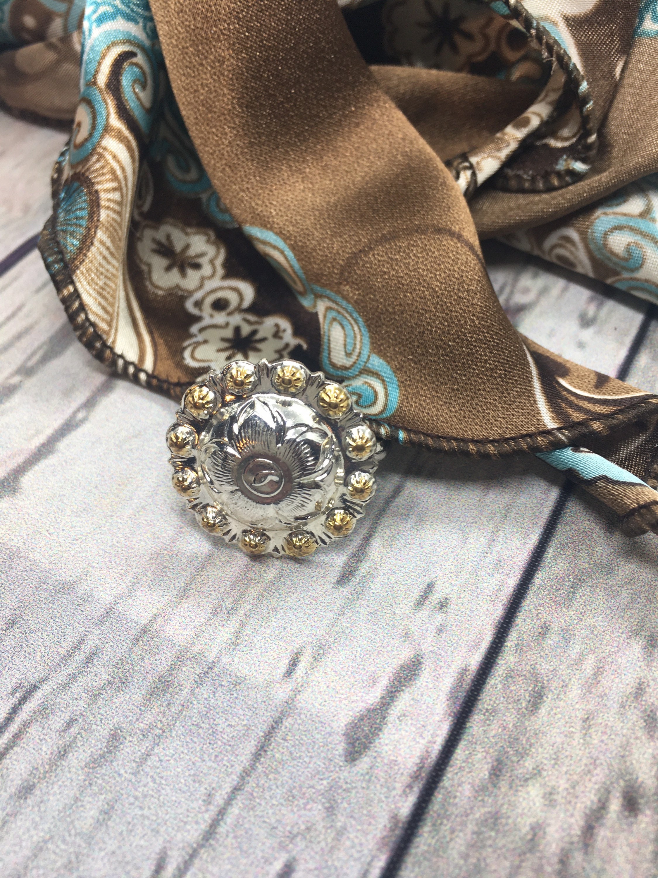 Concho Wild Rag Scarf Slide | Etsy