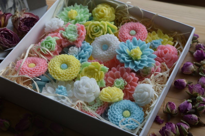 Rose soap. Mini soap. Natural soap. Handmade soap. Gift for | Etsy