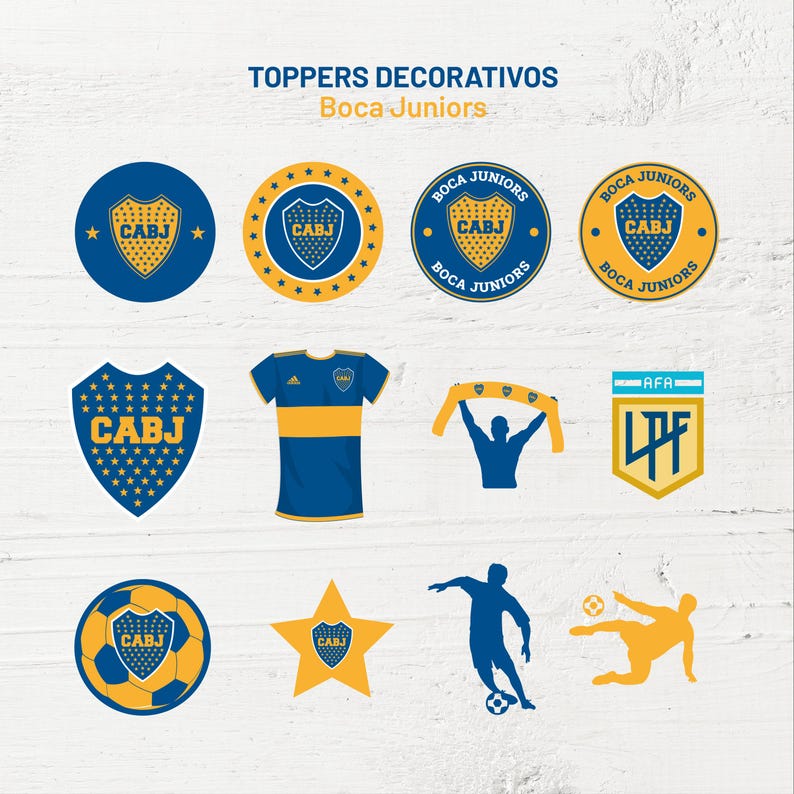 Toppers Boca Juniors - Etsy