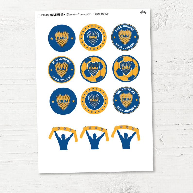 Toppers Boca Juniors - Etsy