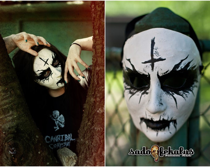 Horror Mask / Black Metal Mask / Scary Mask/ Satanic Mask/ Masquerade ...