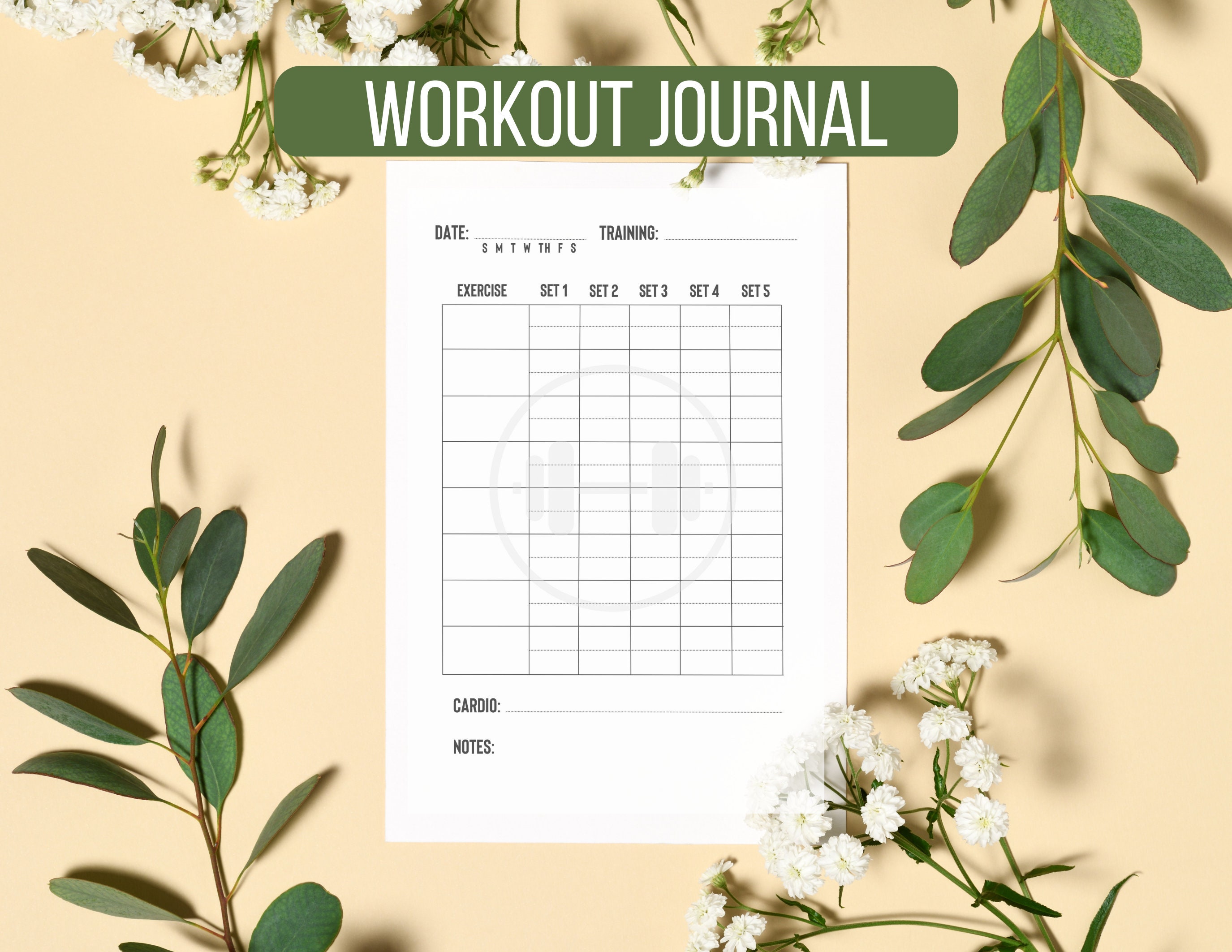 Printable Workout Journal | Exercise Tracker, Printable Tracker ...