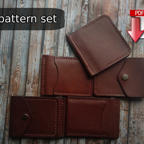 Leather Wallet Pattern/diy/leather Money Clip Pdf - Etsy