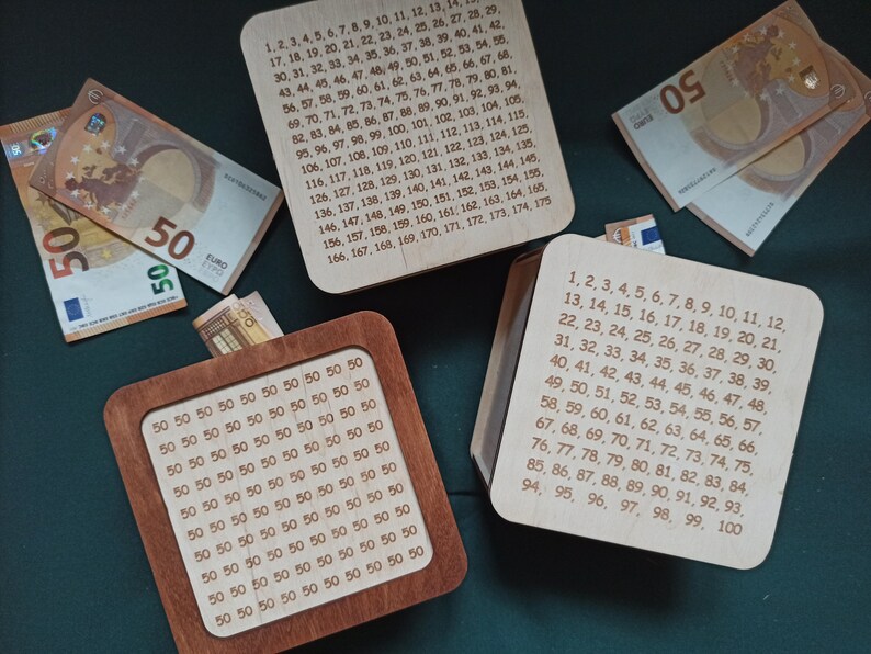 Wooden Money Box Numberbox Laser Cut File SVG CDR DFX - Etsy