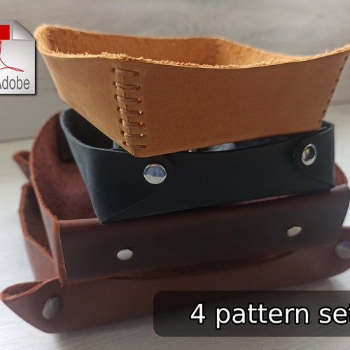 4 Leather Trays Pattern DIY Pdf Download | Etsy