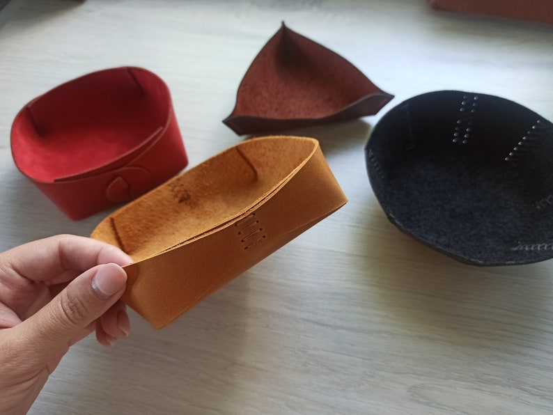 4 Leather Trays - Pattern - DIY - Pdf Download - Etsy