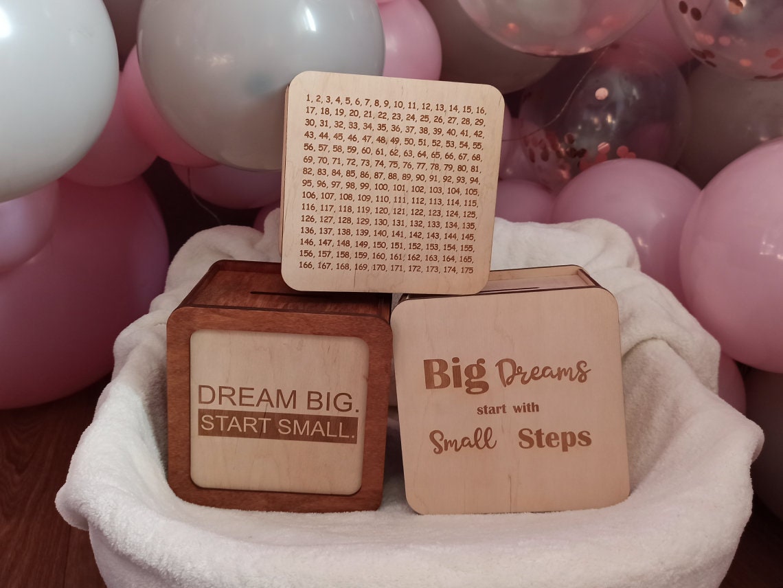 Wooden Money Box Numberbox Laser Cut File SVG CDR DFX - Etsy