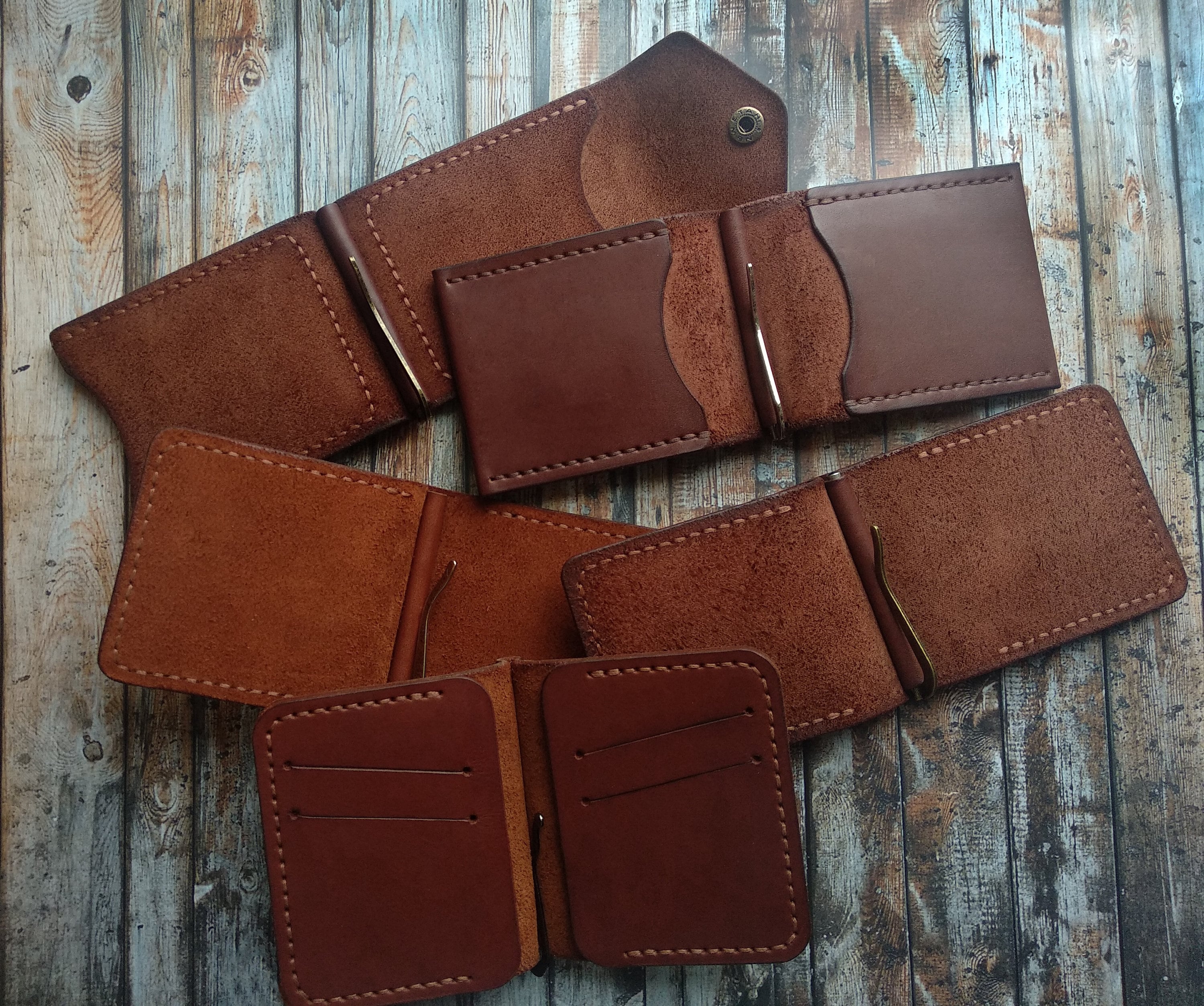5 Leather Money Clip Wallet - Pattern - DIY - Pdf Download - Etsy