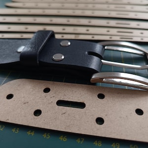 Leather Belt Template (PDF, PNG and Laser Cut File) – Leather Craft ...