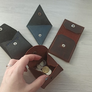 4 Leather Coin Pouches (coin Purses) - Pattern - DIY - Pdf Download - Etsy