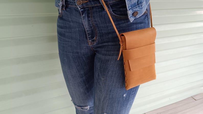 No Stitch Small Leather Bag Pattern – DIY Leather Pouch Template ...