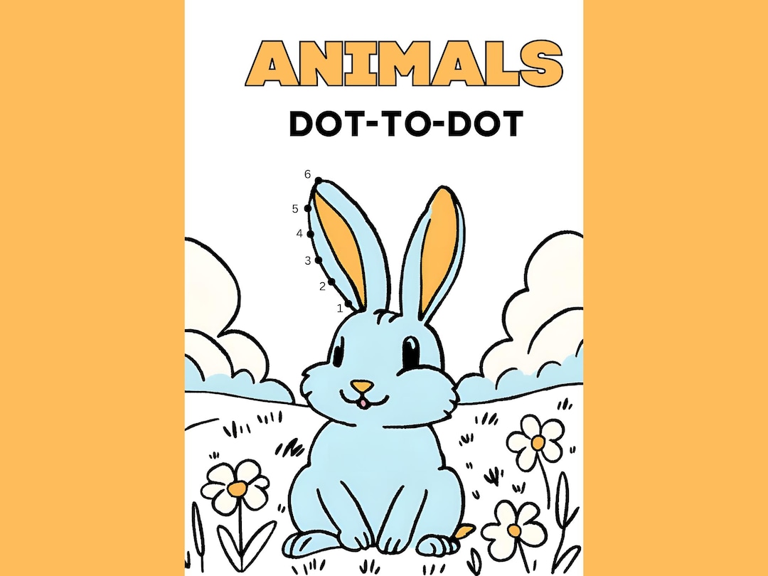 Animal Dot-to-dot, Connect the Dots, Printable Worksheet, Preschool ...