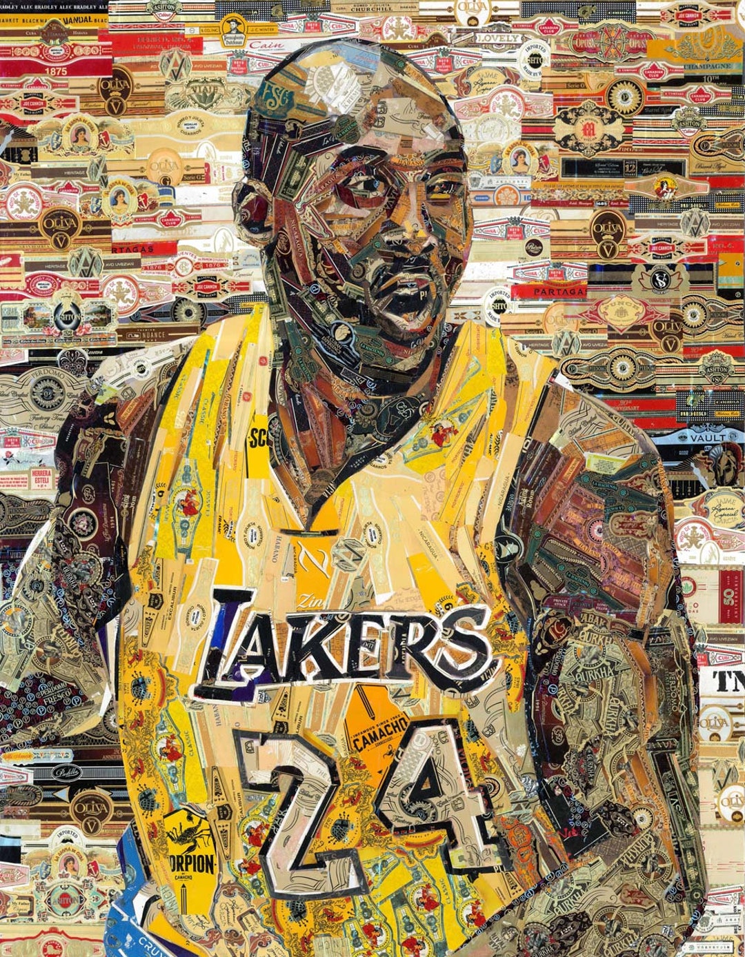 Cigar Band Collage | Kobe Bryant |LAKERS | Basketball | NBA | Sports ...