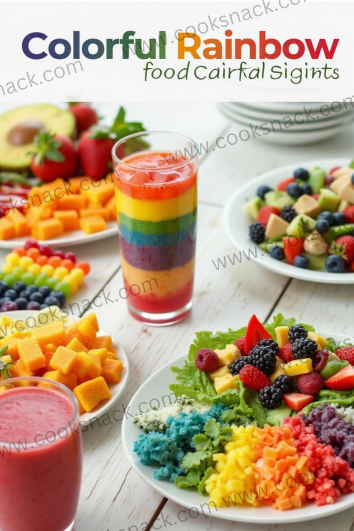 29 Colorful Rainbow Food & Drink Ideas - Etsy