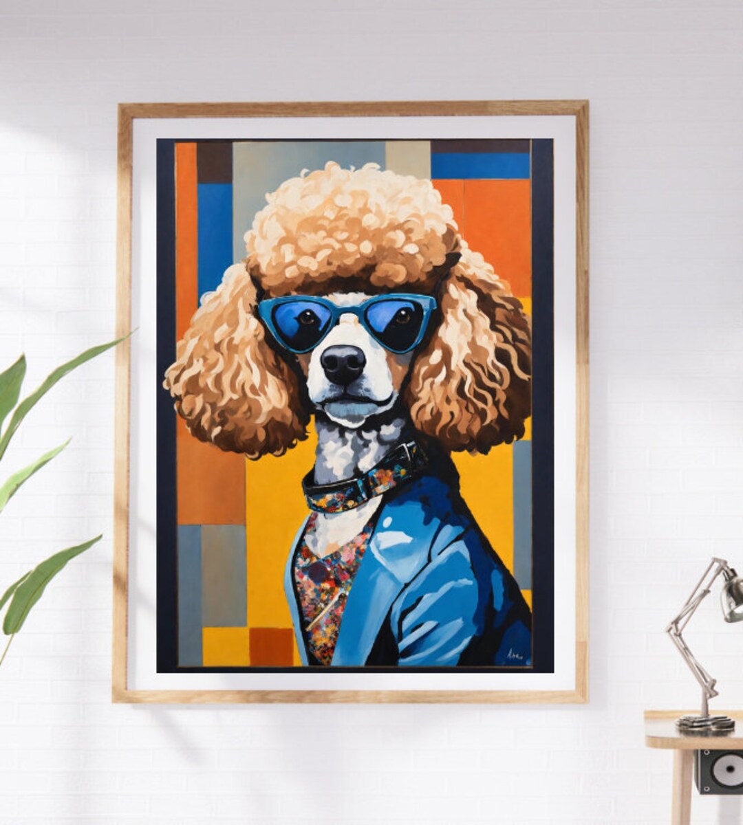 Abstract Poodle Dog Art,printable Wall Art,wall Decor,instant Download ...