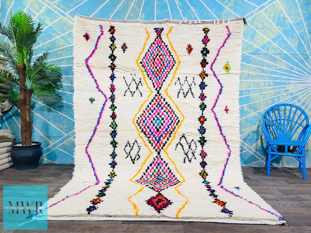 Tapis Azilal fait main Tapis marocain traditionnel Tapis marocain ...