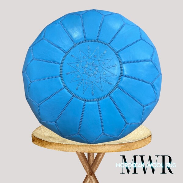 Turquoise Pouf - Etsy