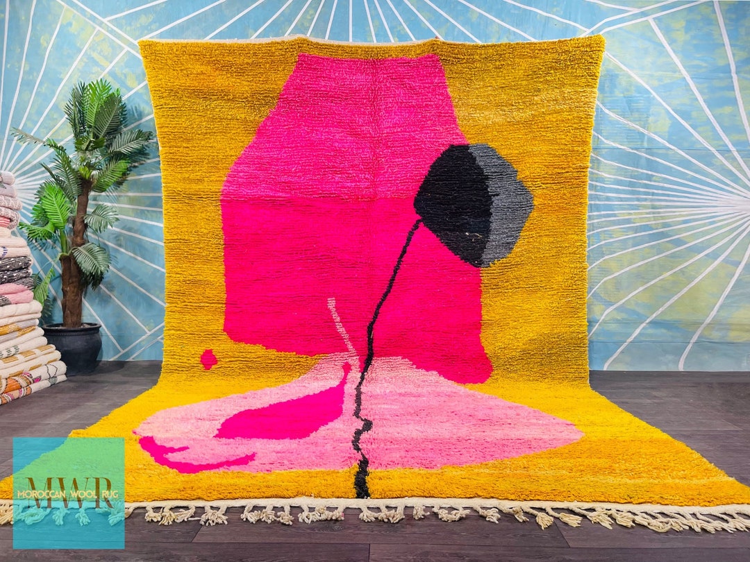 Fabulous Moroccan Rug Wool Rug Handmade Rug Beni Rug Berber Rug Large ...