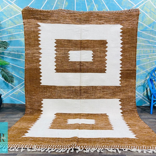 Brown Kilim Rug - Etsy