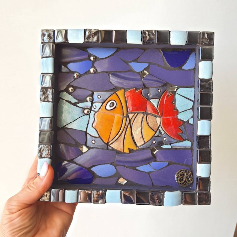 Mosaic Fish - Etsy