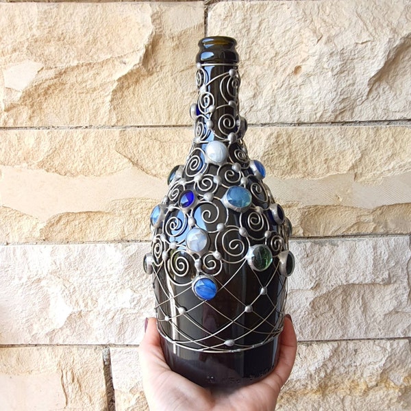 Wire Wrapped Bottle - Etsy