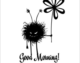 Good Morning Stencil | Etsy