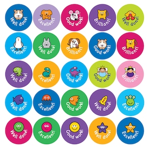 10mm Mixed Reward Reward Stickers - Etsy