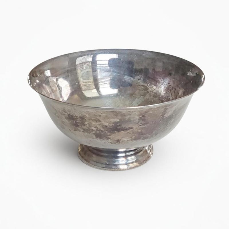 Small Footed Silver Bowl - Etsy