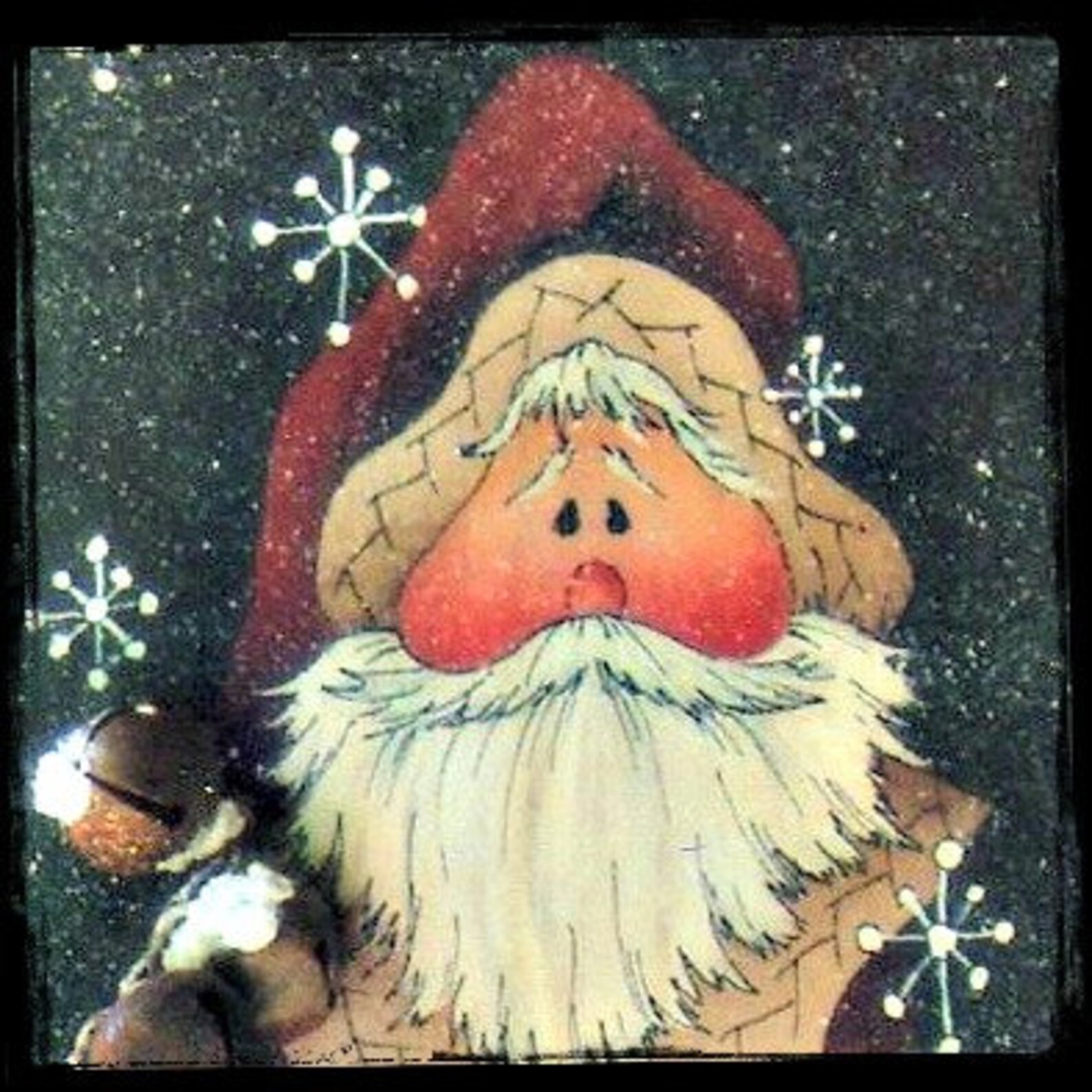 Jingle Bell Santy Decorative Painting Design E-packet - Etsy