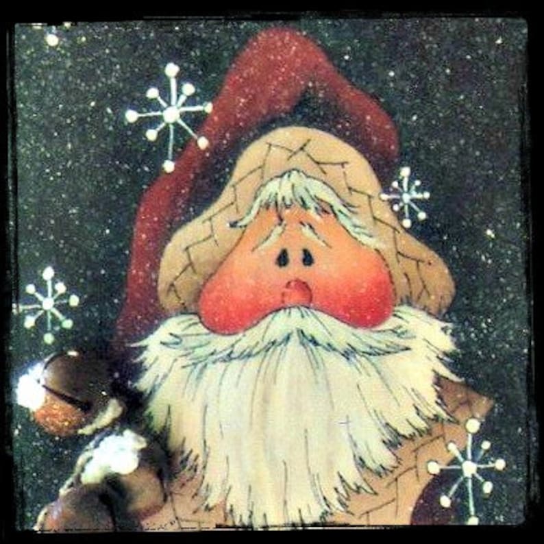 Jingle Bell Santy Decorative Painting Design E-packet - Etsy