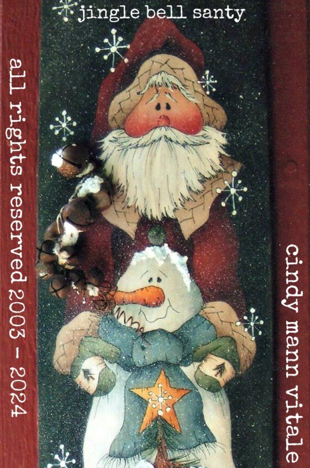 Jingle Bell Santy Decorative Painting Design E-packet - Etsy