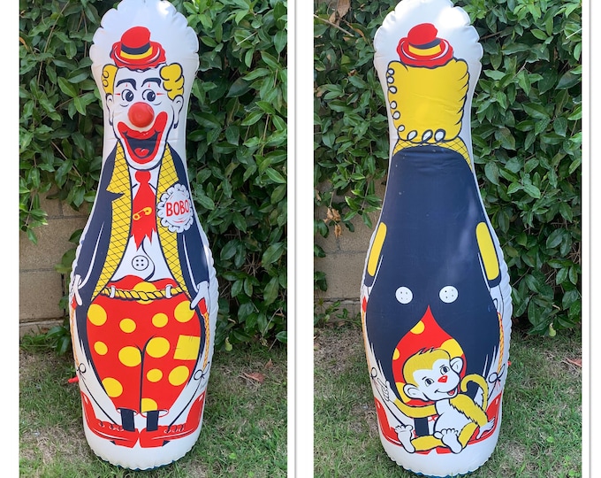 BOBO the Clown Vintage Punching Bag Doughboy Inflatable Punch Toy - Etsy