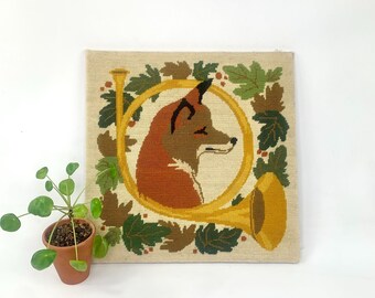 Needlepoint Fox - Etsy